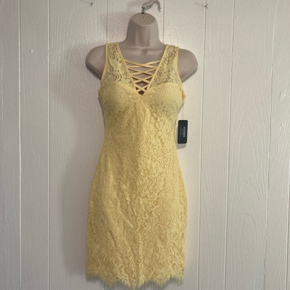 Guess Los Angels | Dresses | Nwt Guess Los Angels Soft Yellow ...